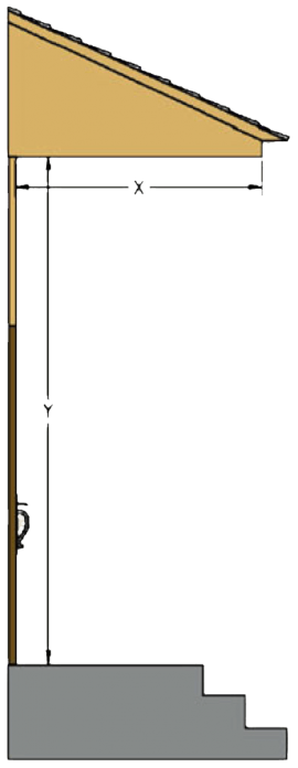 Door Overhangs | Metro Steel Windows & Doors